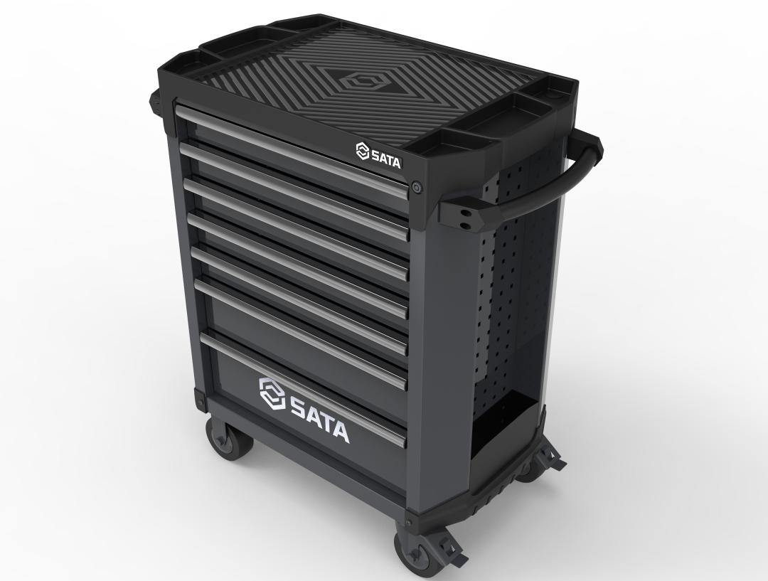 Carro de Herramientas con 7 Gavetas - Gris - SATA Colombia